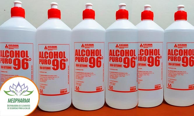 Frasco de Alcohol al 96% de 500ml o 1 LT. ¡Incluye delivery! | Cuponidad