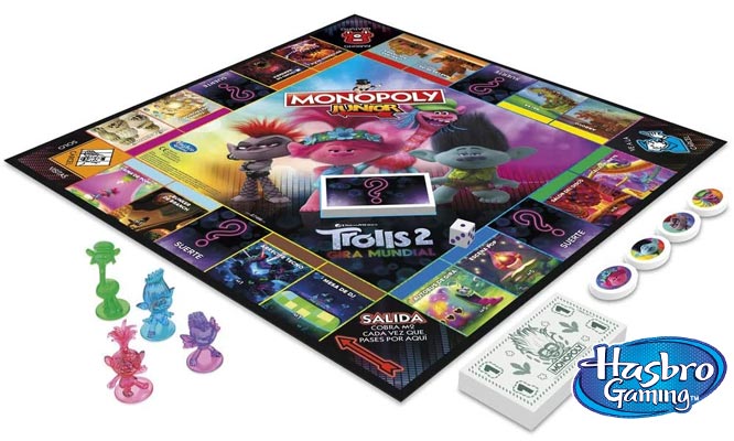 Juego Monopoly Junior DreamWorks Trolls Hasbro Games® + delivery ...