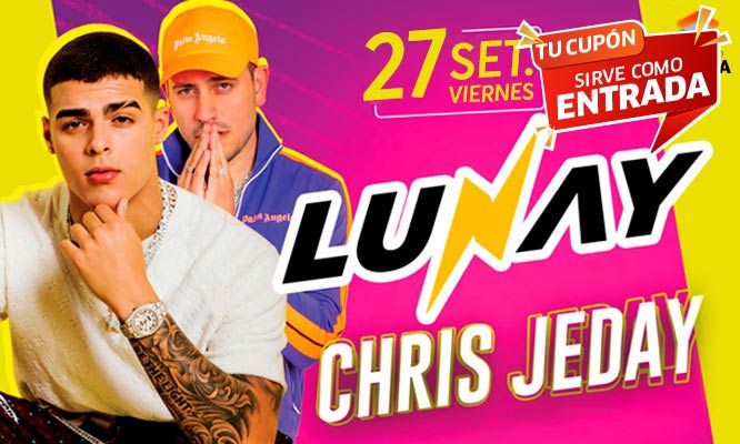 Entrada VIP al Concierto de LUNAY y Chris Jeday - Barranco Arena 27/09 ...