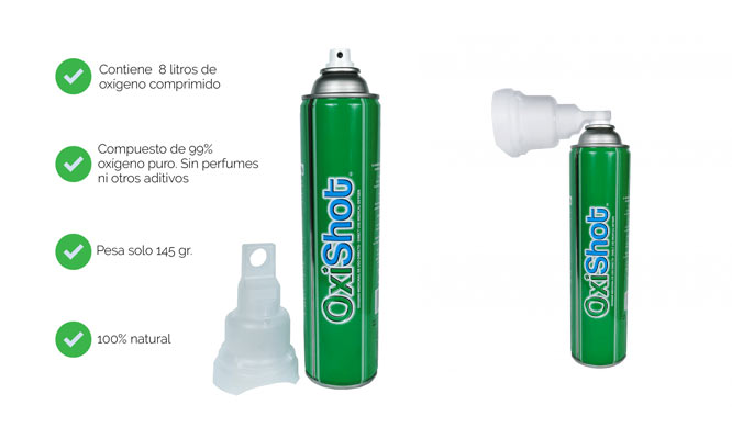 Delivery: Oxishot tanque de oxigeno medicinl personal 120 aspiraciones ...
