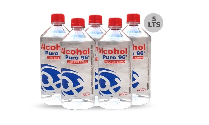 05 Lts de Alcohol de 96° Marca Alkohler ¡Alta pureza! + delivery gratis ...