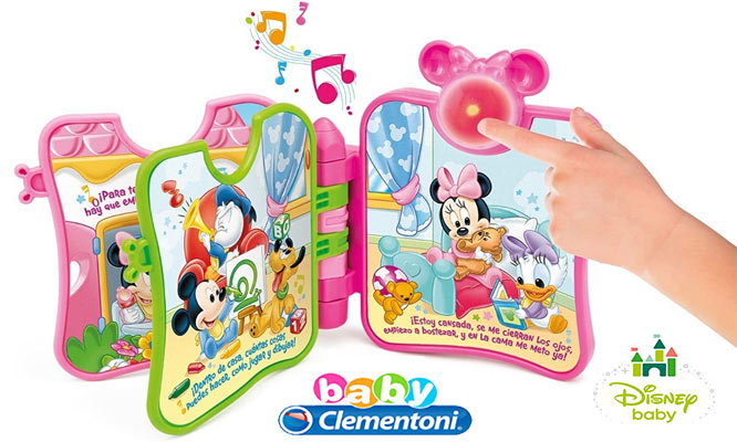 Disney baby Libro Minnie Mouse interactivo con luces y sonidos ...